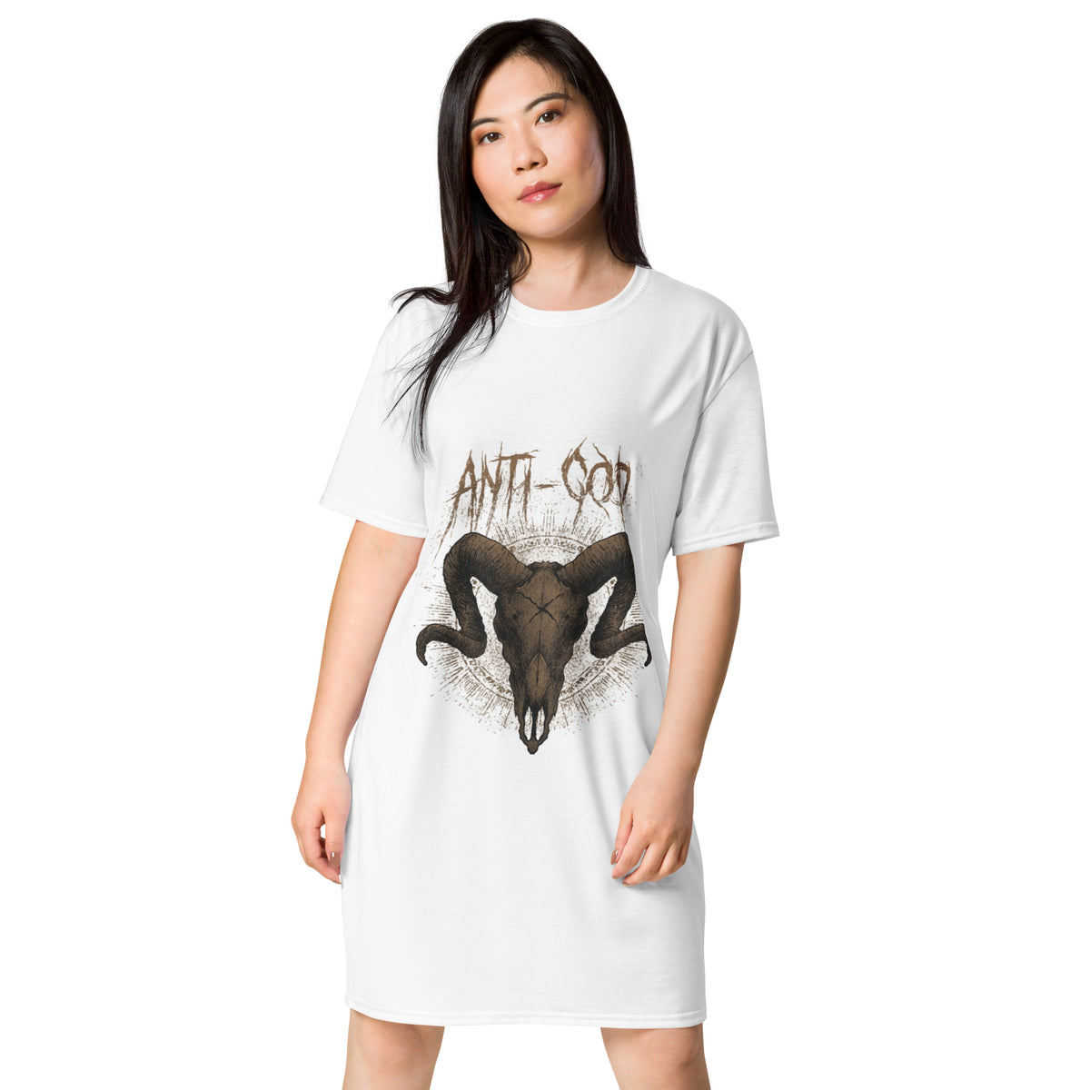 ANTI-GOD T-shirt dress – Emma Thorne
